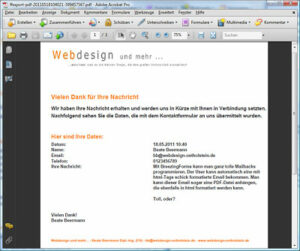BreezingForms Mailback mit PDF-Anhang - Webdesign und mehr...
